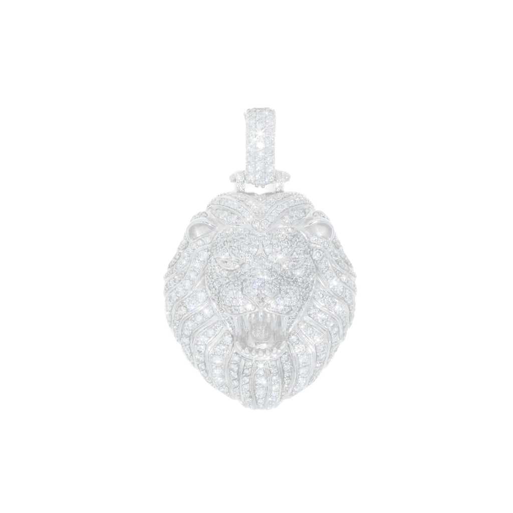 Iced Out Lion Pendant – Haimov Jewelers