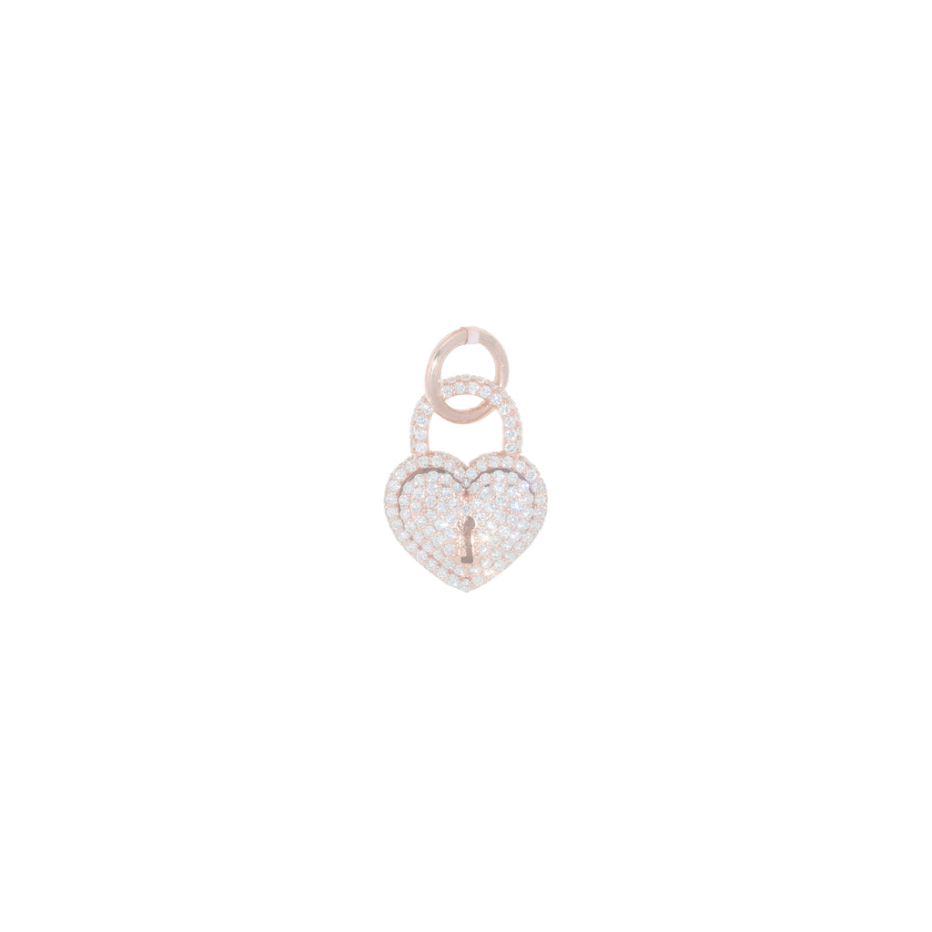Iced Out Heart Lock – Haimov Jewelers