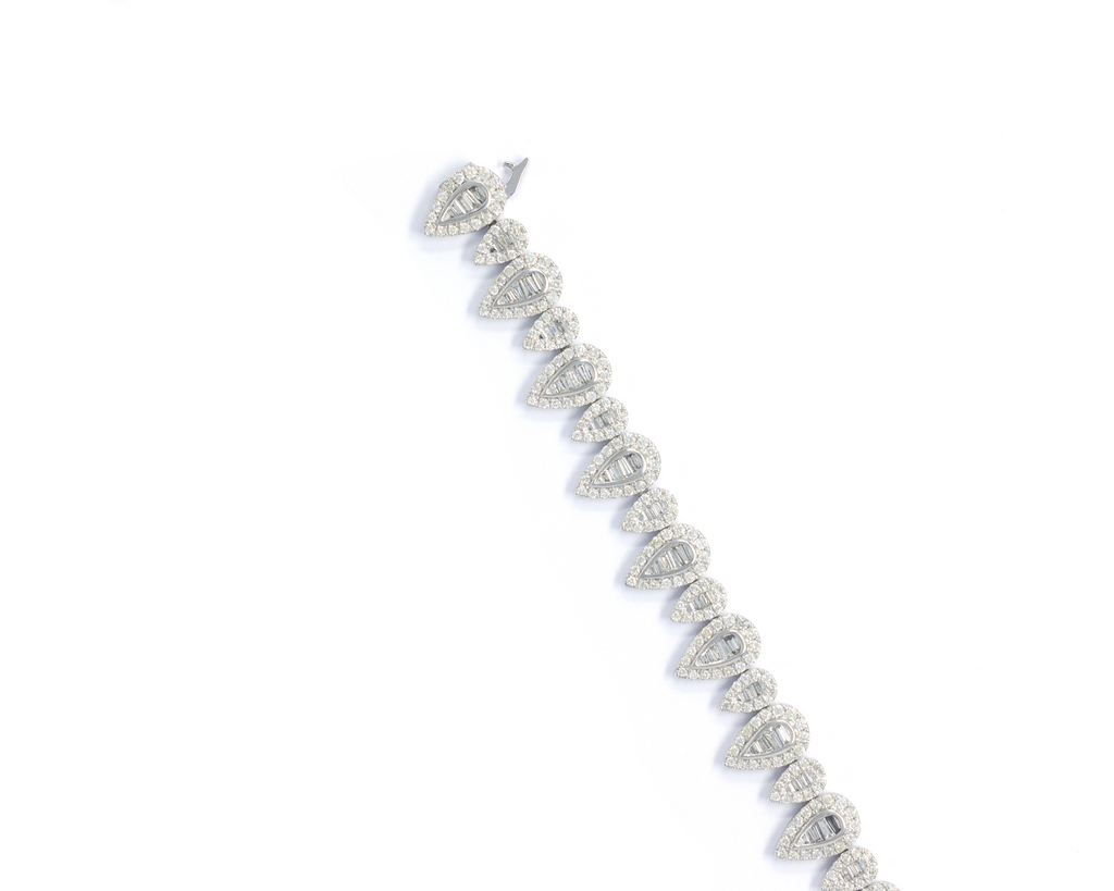 Pear Bracelet With Diamonds And Baguettes – Haimov Jewelers