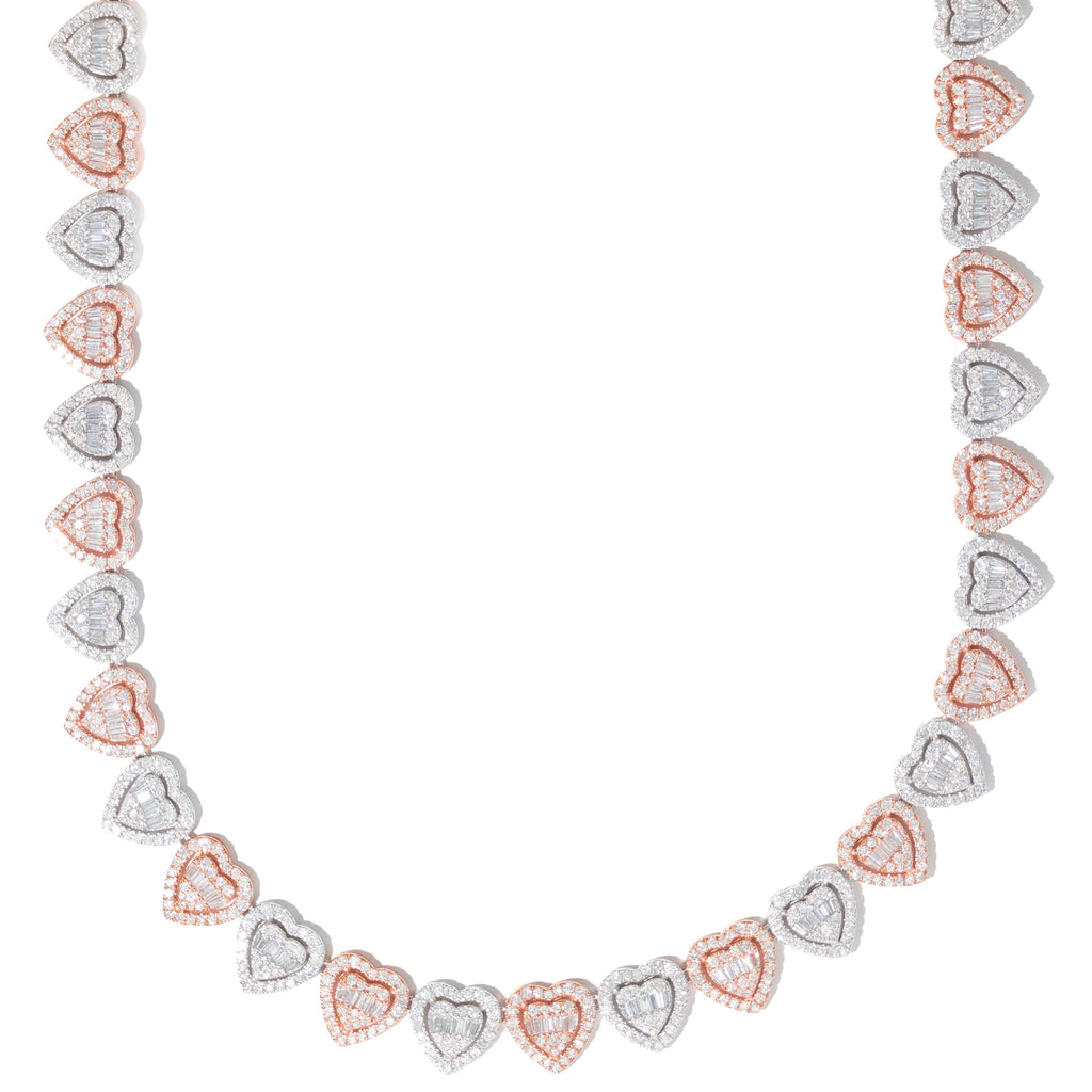 Heart Neckless With Diamonds – Haimov Jewelers