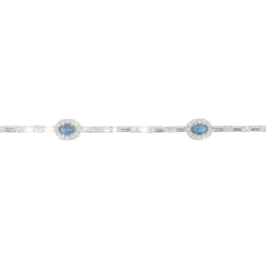 Diamond Bracelet With Sapphires – Haimov Jewelers