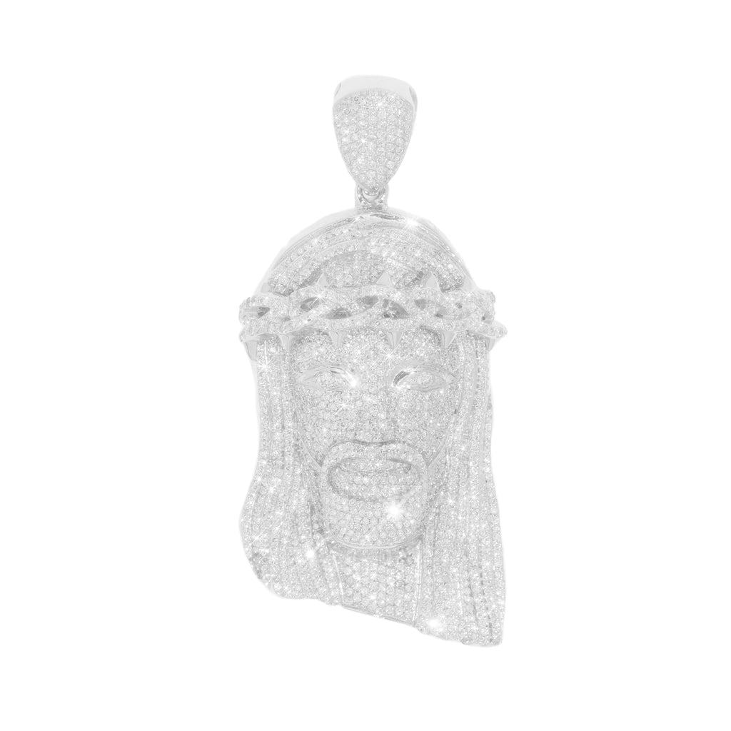 Iced Out Jesus Piece Pendant – Haimov Jewelers