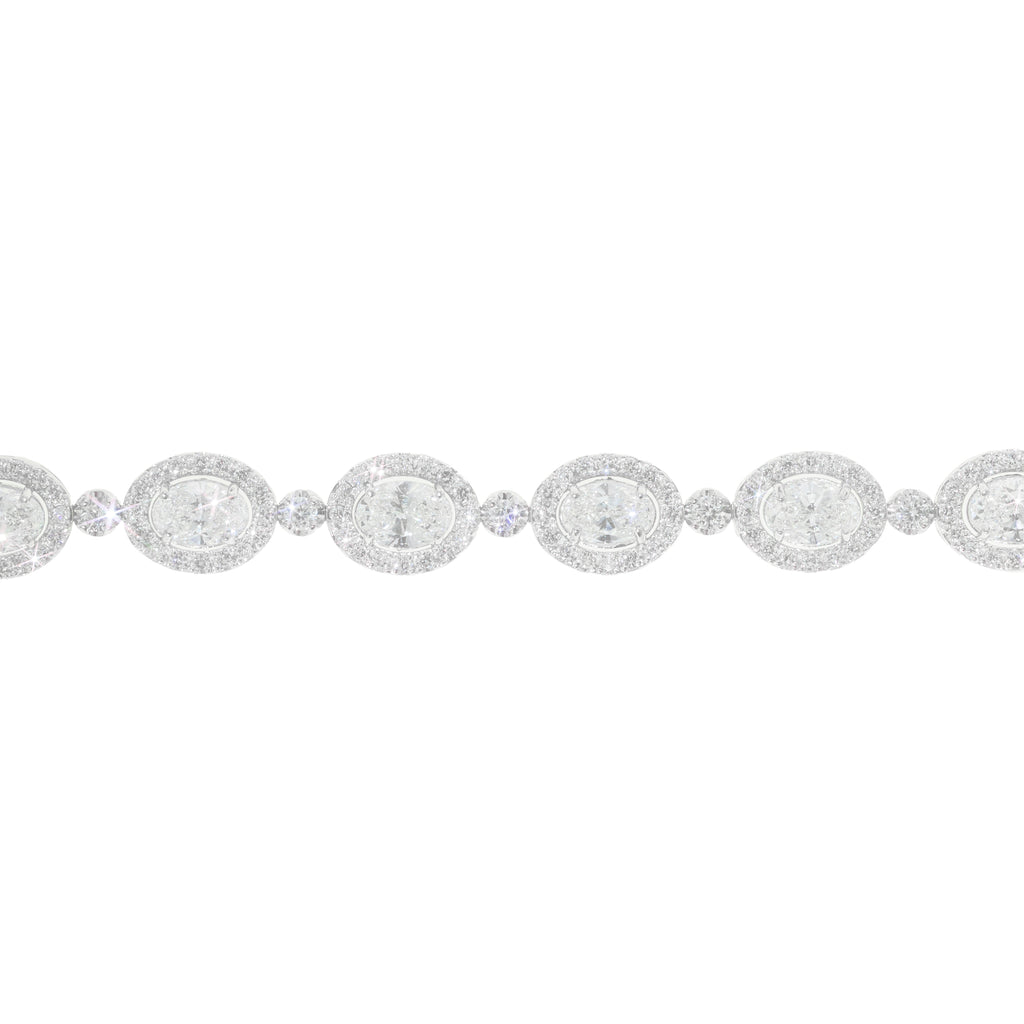 Lab Bracelet With Oval Diamonds – Haimov Jewelers