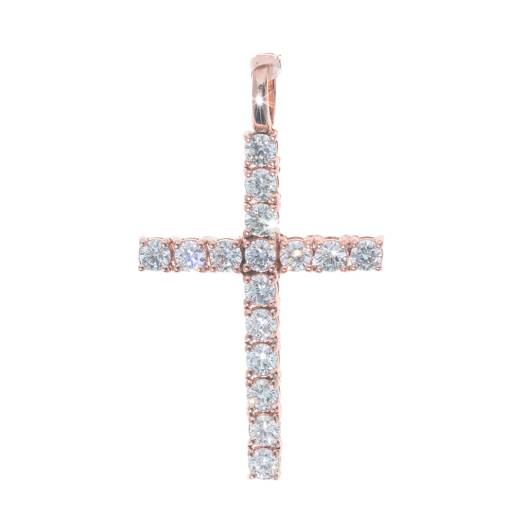 Lab Cross With Diamonds – Haimov Jewelers