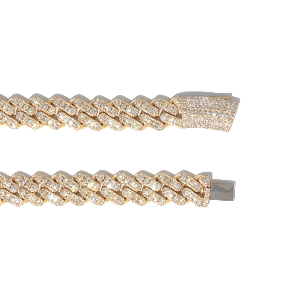 Cuban Link Chain With Diamonds – Haimov Jewelers